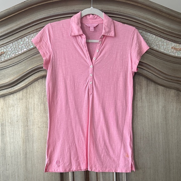 Lilly Pulitzer | Tops | Lilly Pulitzer Light Pink Button Down Shirt ...